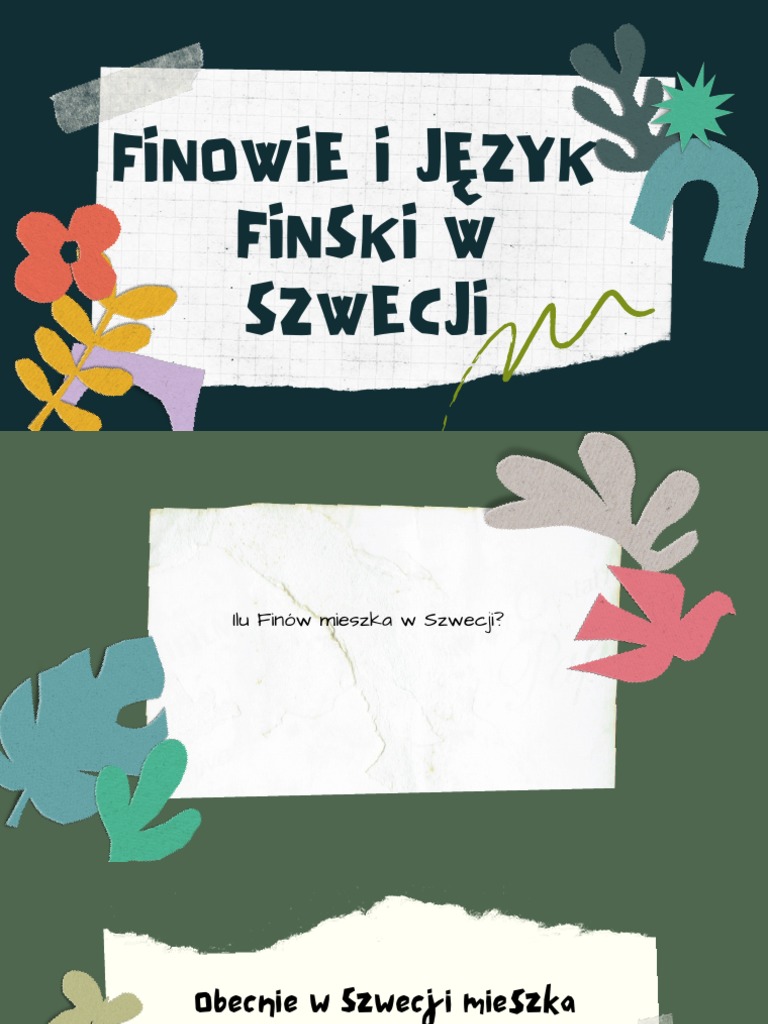 Finowie I Język Finski W Szwecji | PDF