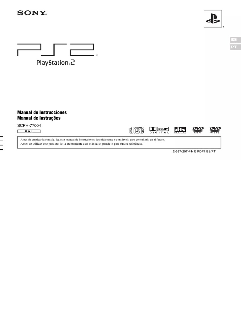Manual Sony PlayStation 2 (Español - 112 Páginas) | PDF