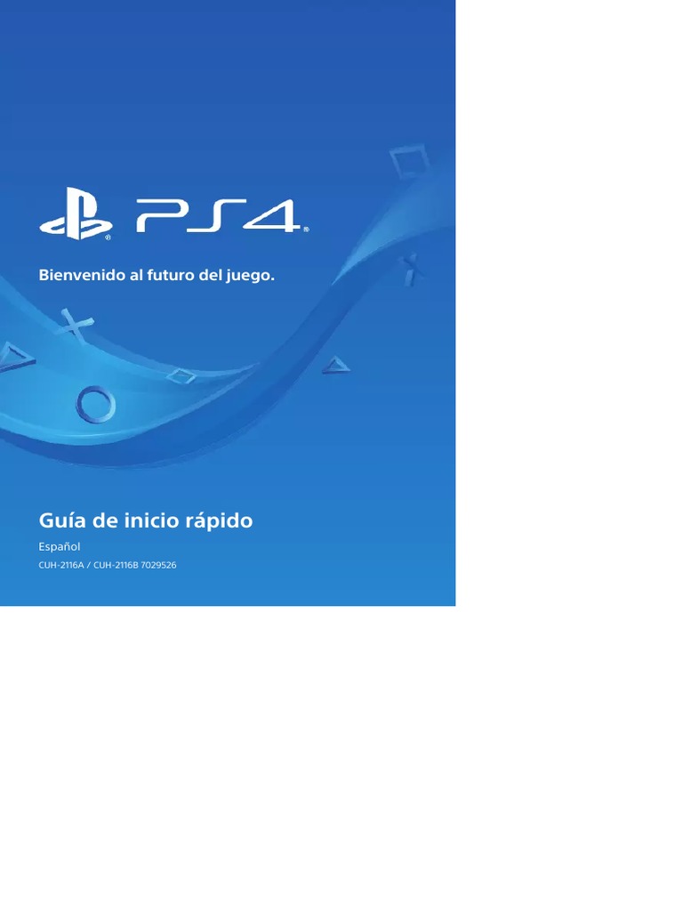 Manual Sony PS4 (Español - 18 Páginas) | PDF