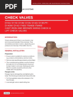 Check Valve Installation Guidelines | PDF | Valve | Pump