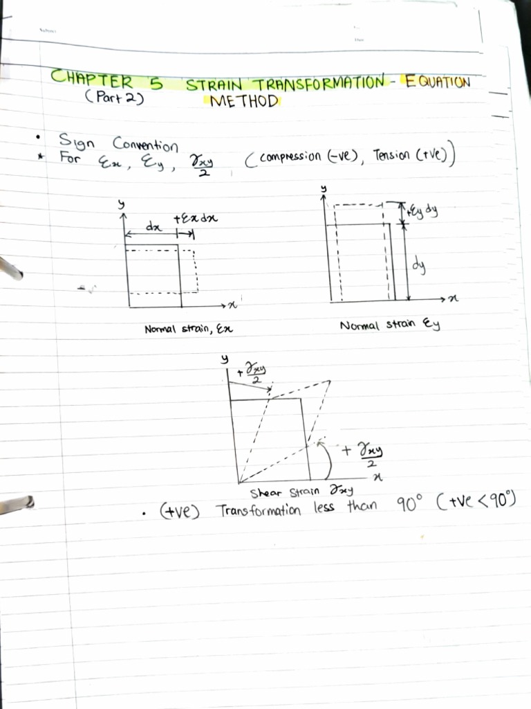 ch6 Strain | PDF | Physical Sciences | Linear Algebra