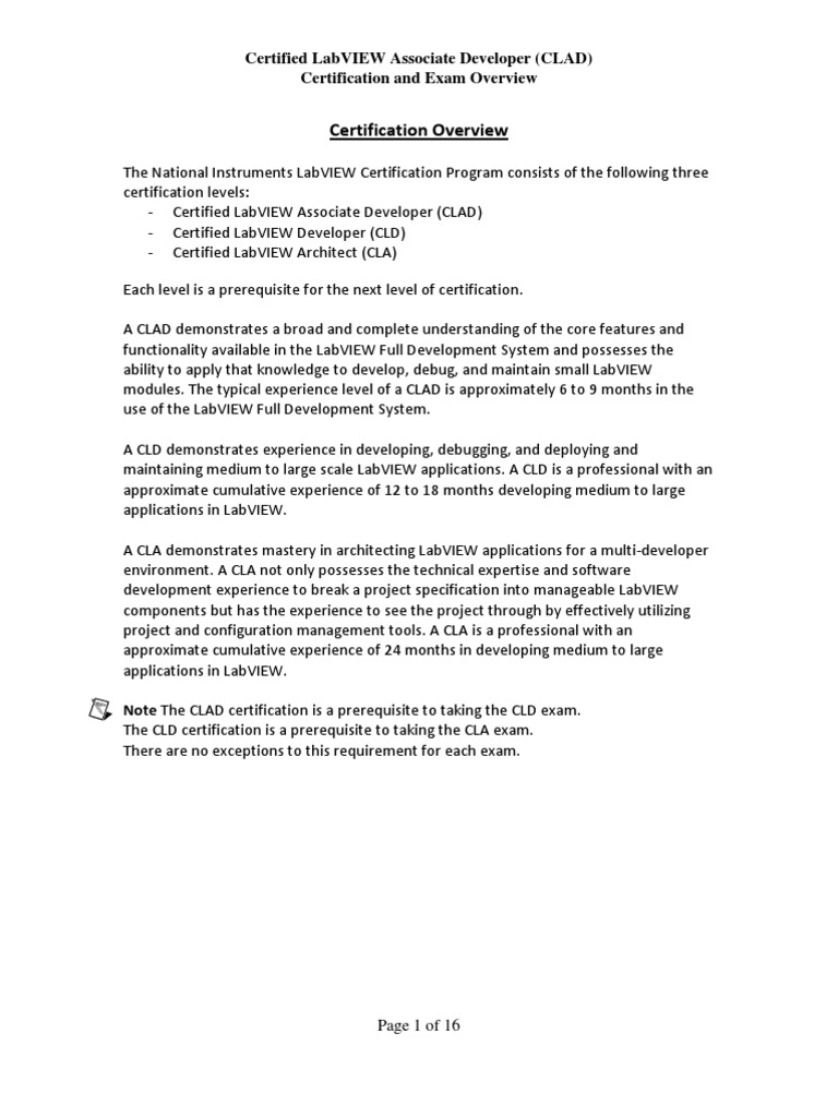 CLAD Certification & Exam Guide | PDF | Control Flow | Data Type