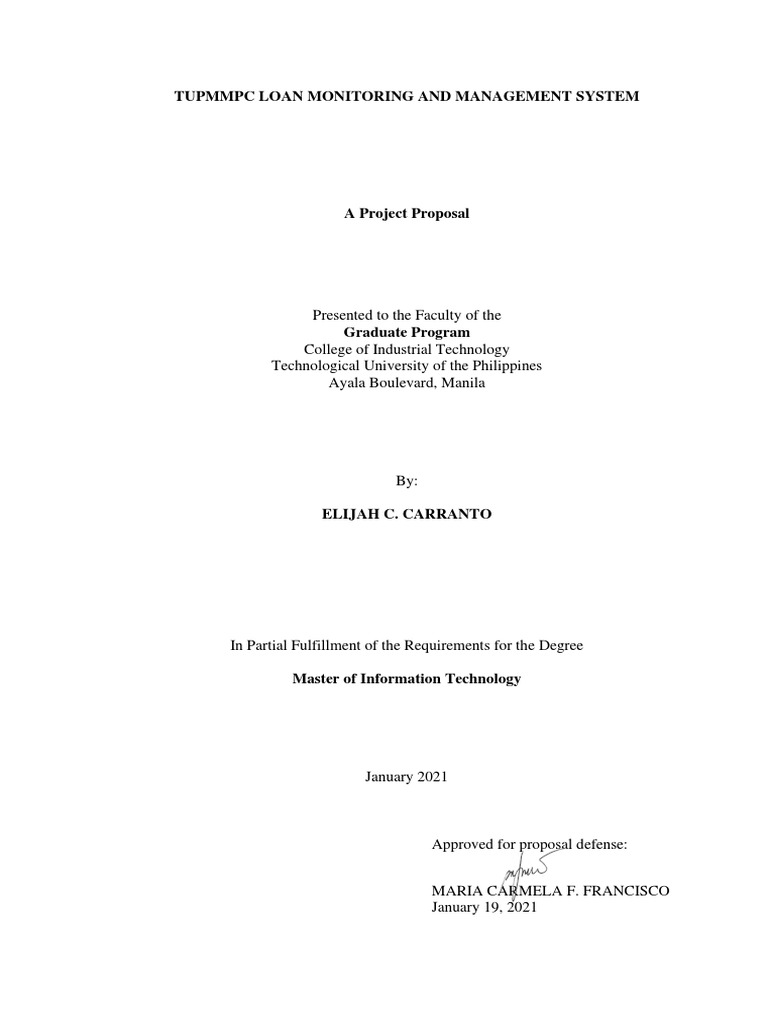 Tupmmpc Loan Monitoring and Management System | PDF | Model–View–Controller | Representational ...