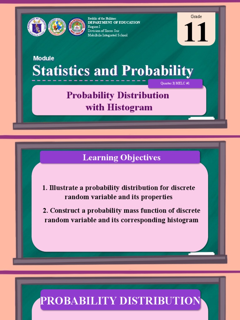 Statistics and Probability: Probability Distribution With Histogram | Download Free PDF ...