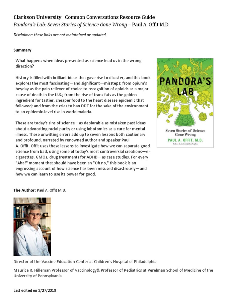 Pandora S Lab Resource Document | PDF | Trans Fat | Intelligence Quotient
