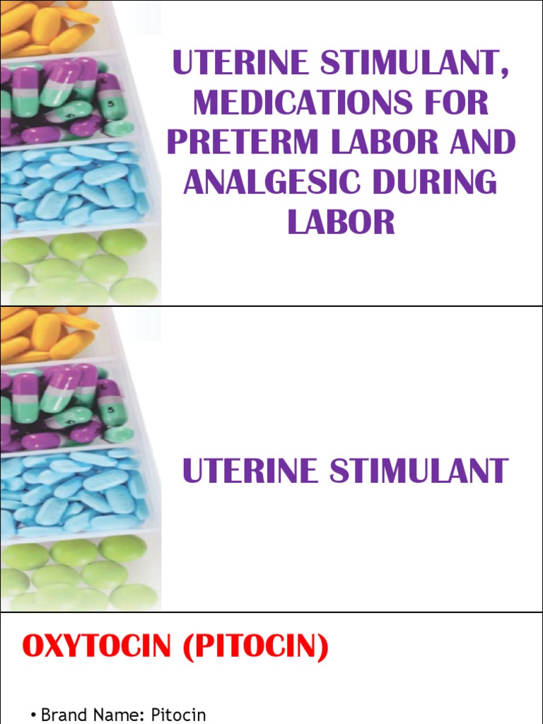 Drugs Affecting Labor and Delievery | PDF | Childbirth | Preterm Birth