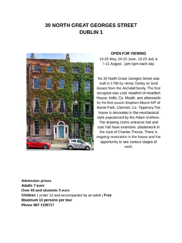 39 North Great Georges Street | PDF