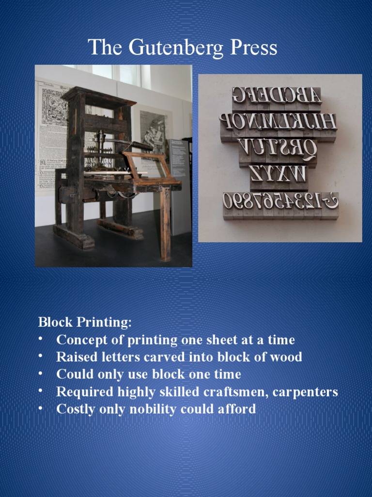 Gutenberg Press and the Reformation | PDF