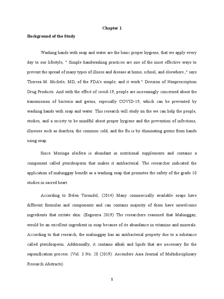 Production of Germicidal Soap From Malunggay | PDF | Sampling ...