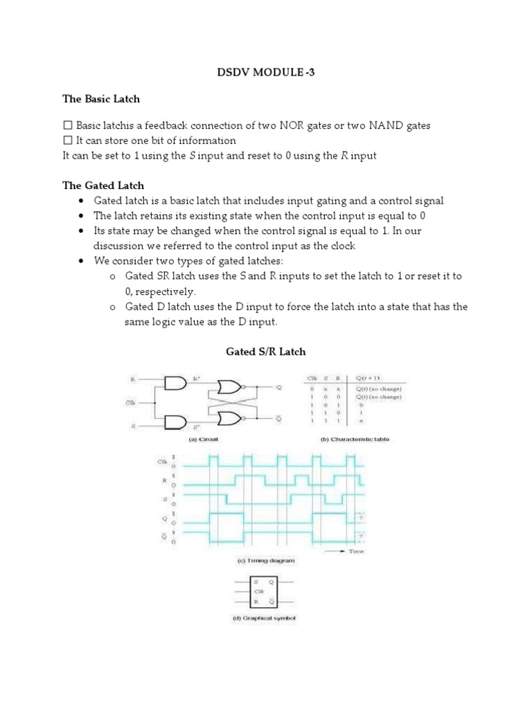 Module - 3 DSDV | PDF | Electronic Design | Electrical Engineering