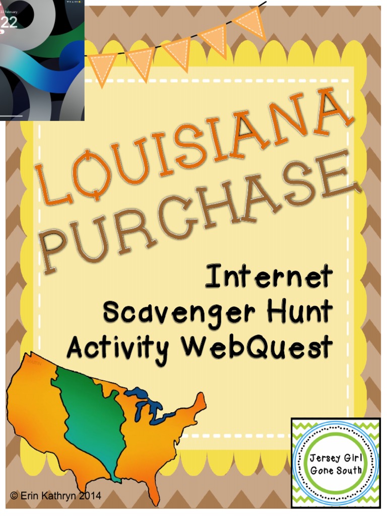 Louisiana Purchase Internet Scavenger Hunt 1 | PDF