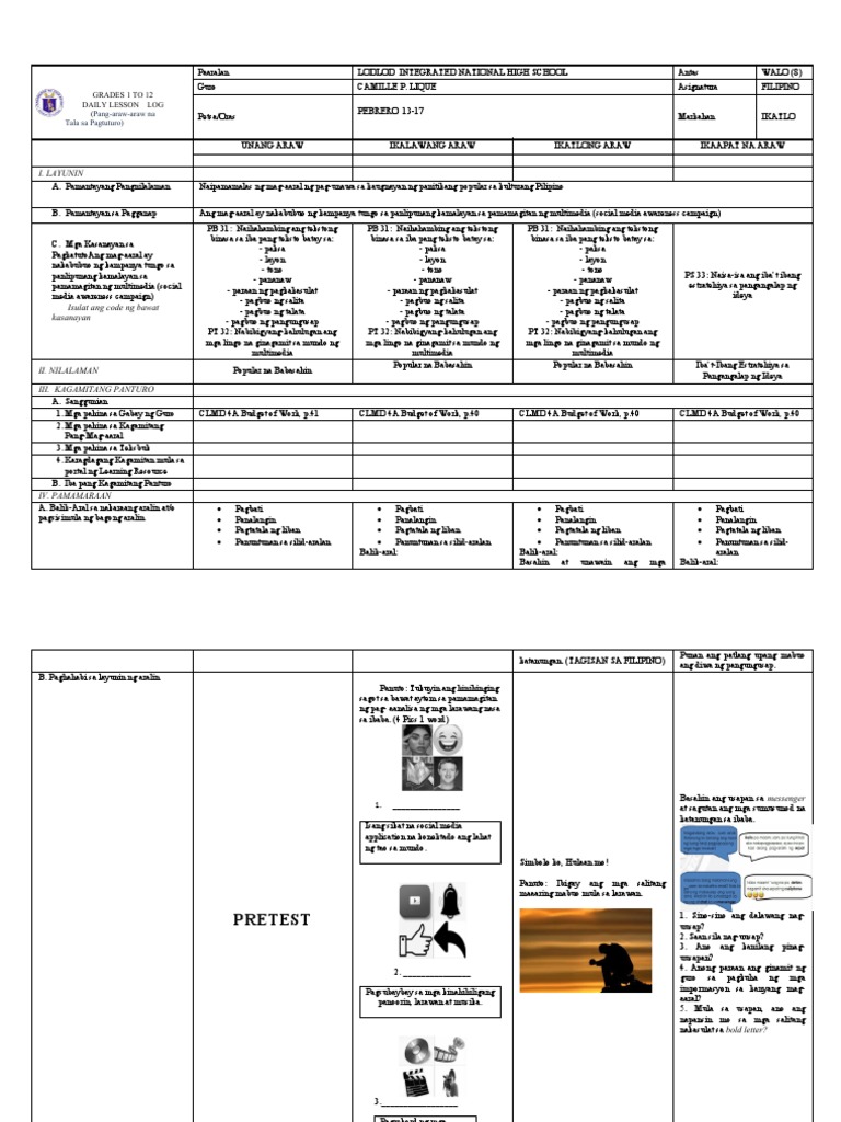DLL FIL 8 3RD wk1 | PDF
