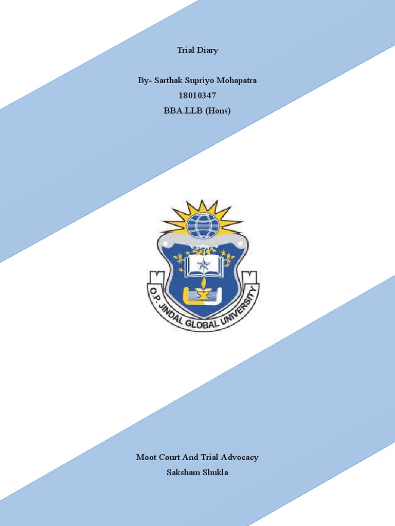 Trial Diary | PDF | Arbitration | Lawsuit