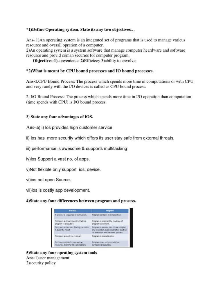 Osy Question Bank | Download Free PDF | Process (Computing) | Operating System