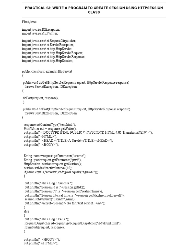 Practical 23 1 | PDF | Software | Java Platform