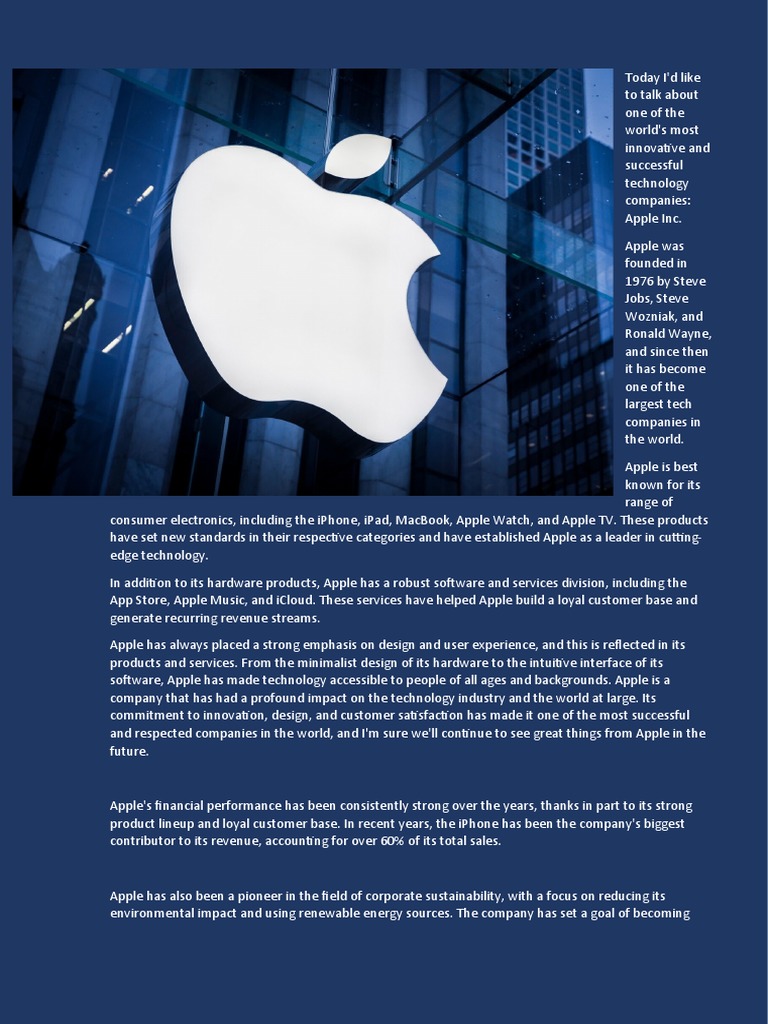 Apple | PDF | Apple Inc. | Business