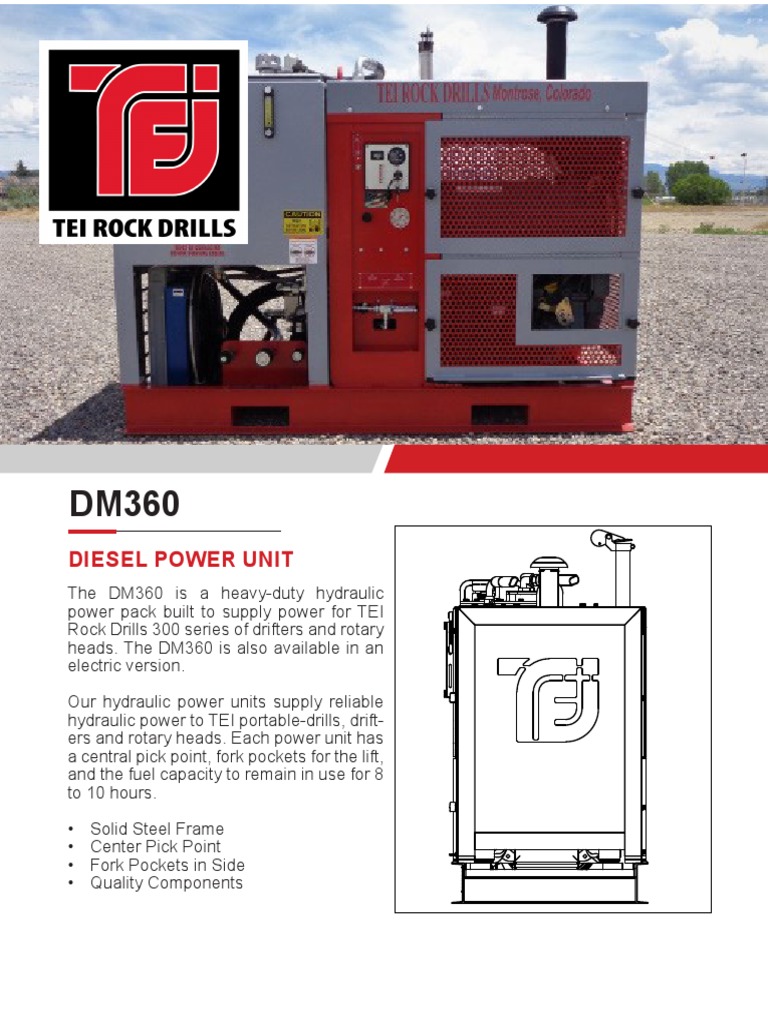 DM360 Diesel Hydraulic Power Unit | PDF | Diesel Engine | Engines