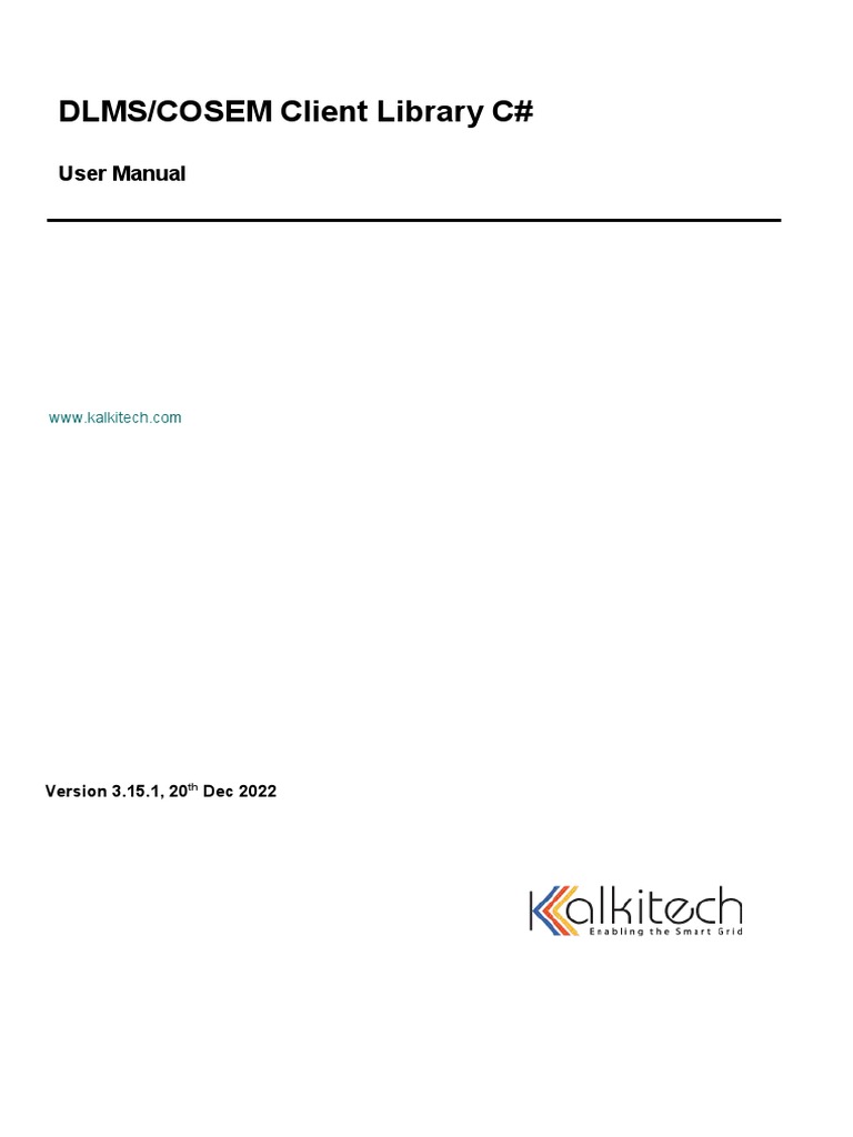 DLMS-Client-UserManual C# | PDF | Key (Cryptography) | Internet ... DLMS-Client-UserManual C# | PDF | Key (Cryptography) | Internet ...