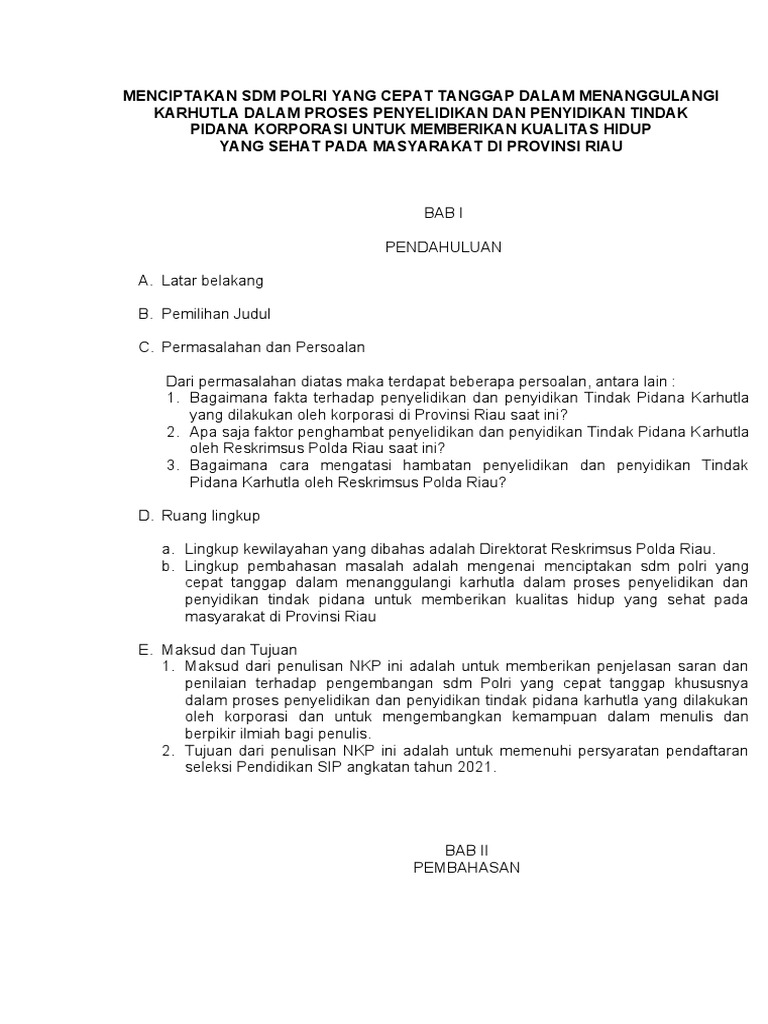 NKP 202 | PDF | Karier & Perkembangan