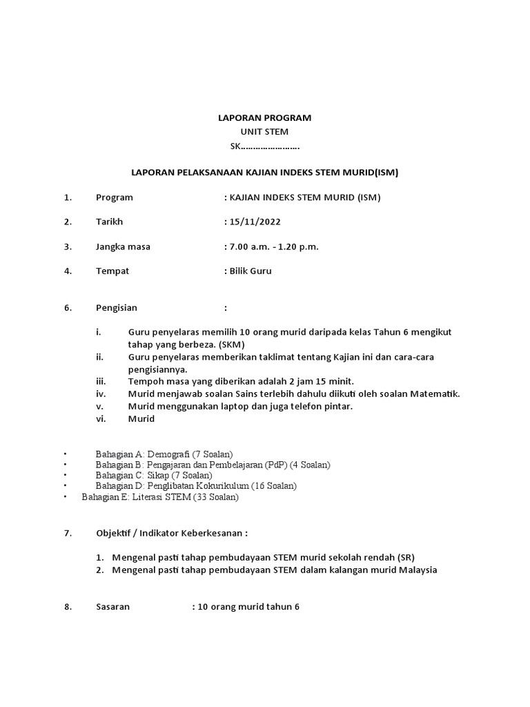 Laporan program ICT | PDF