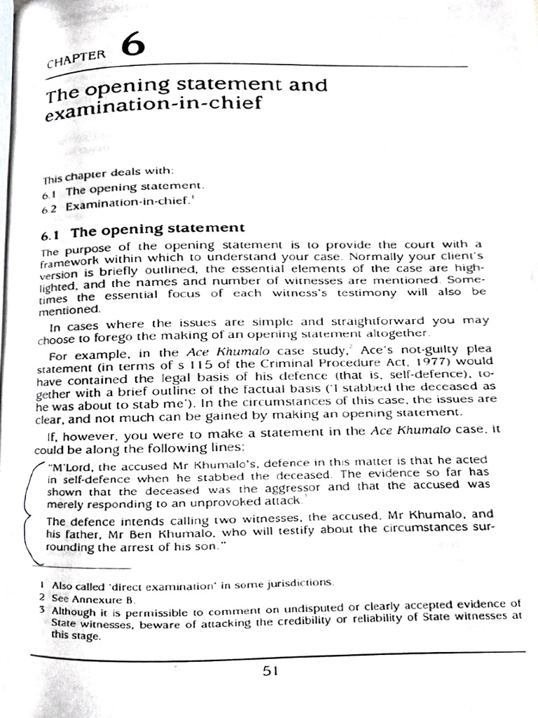 Basic Trial Advocacy Skills - Chapter 6-8 | PDF