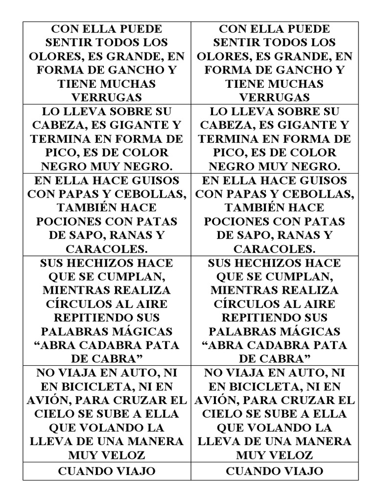 Adivinanzas Brujas | PDF