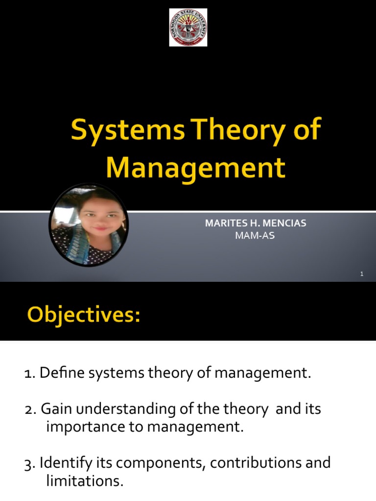Systems Theory of Management # 2 | PDF | Systems Theory | System