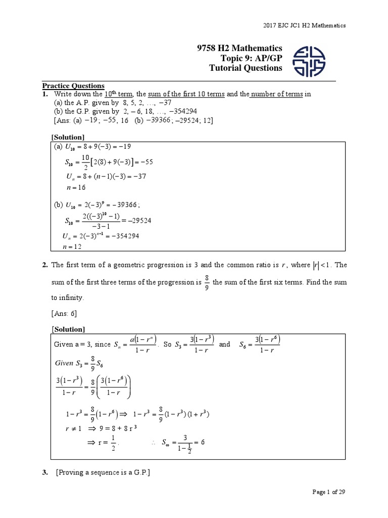 09 APGP TutSol | PDF | Equations | Mathematics