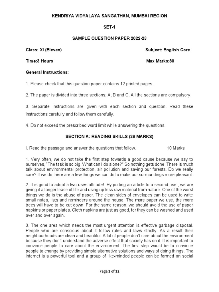 QP 11 Eng See Set1 | PDF