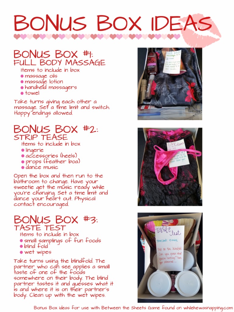 Bonus Box Ideas | PDF