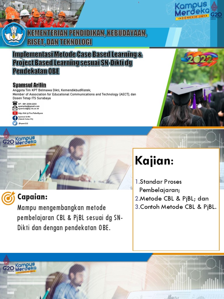 Standar Proses Pembelajaran dan Metode Pembelajaran CBL & PjBL | PDF