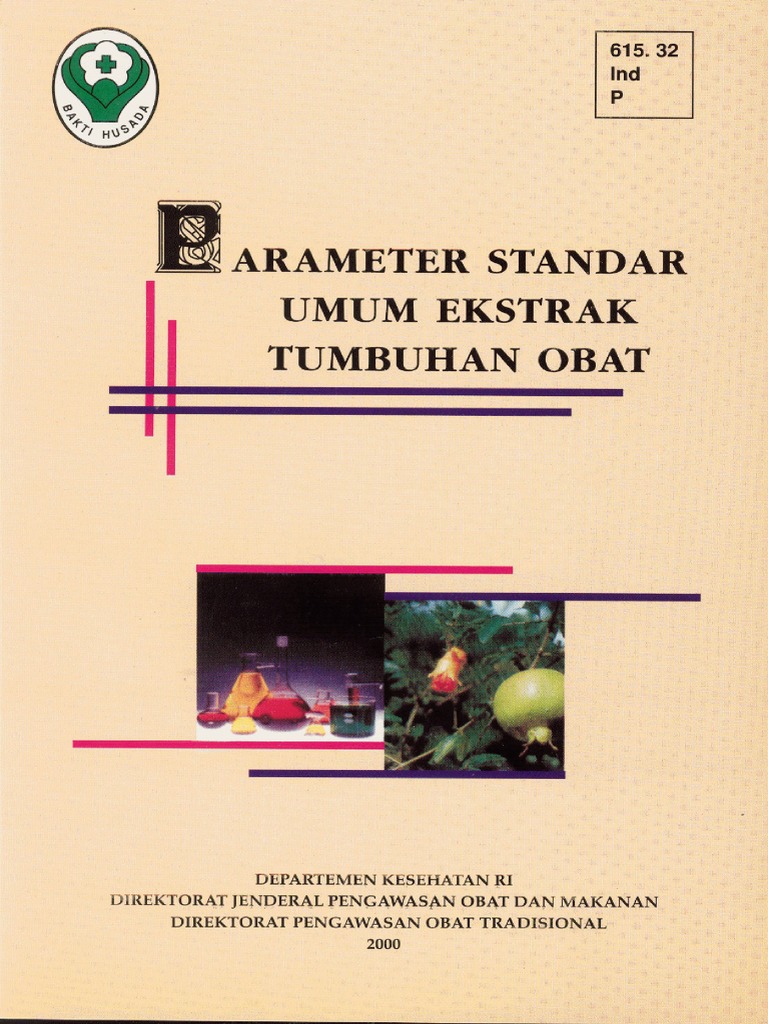 Parameter Standar Umum Ekstrak Tumbuhan-1 | PDF | Kesehatan Holistik
