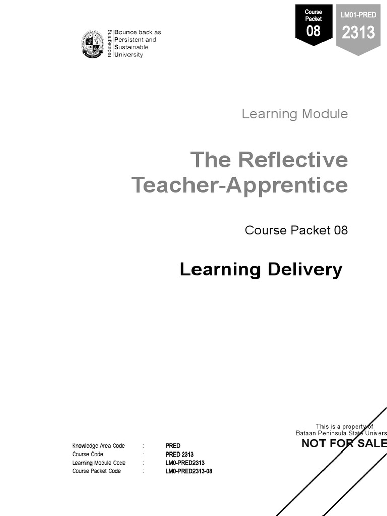 FS2-Module CP8 | PDF | Learning | Teachers