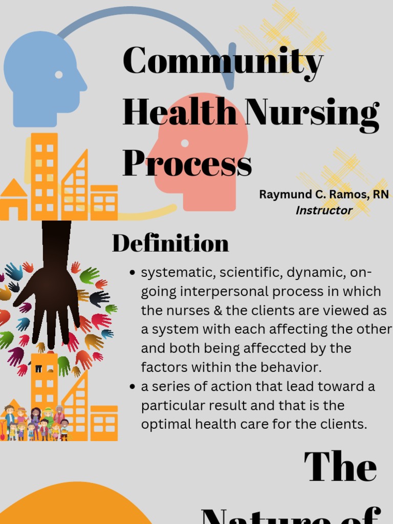 Community Health Nursing Process | PDF | Medical Diagnosis | Demography