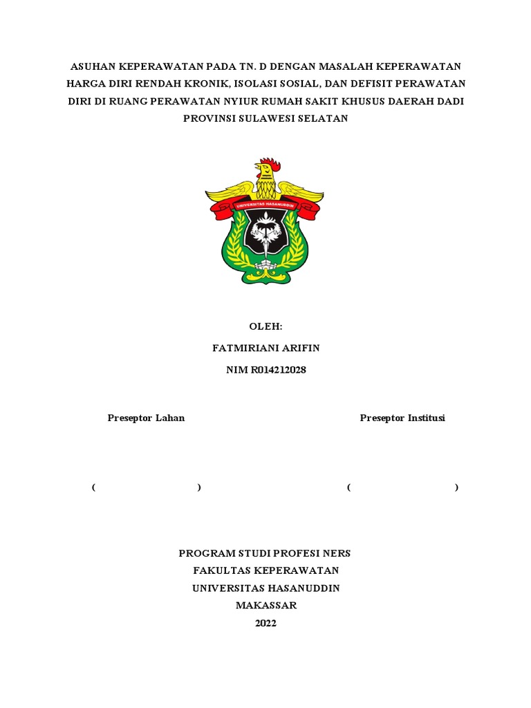 Askep D (HDRK, Isos, DPD) | PDF