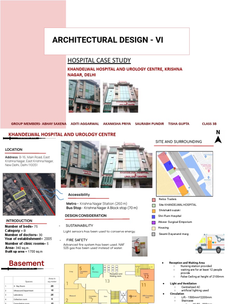 KHANDELWAL HOSPITAL - CASE STUDYkhjkh | PDF | Stairs | Bathroom