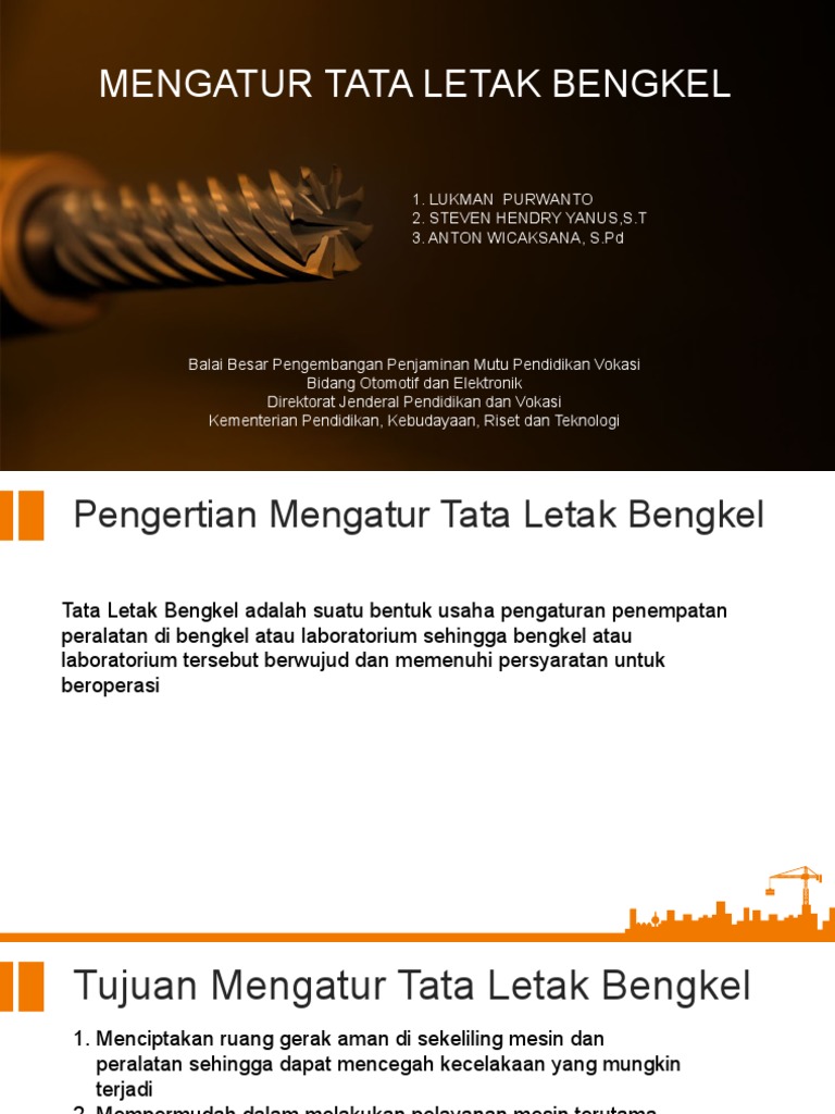 Tata Letak Bengkel SMK yang Aman | PDF