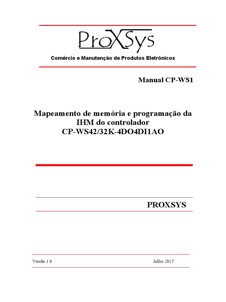 Mapeamento e Programação CP-WS42 | PDF | Memória de acesso aleatório ...