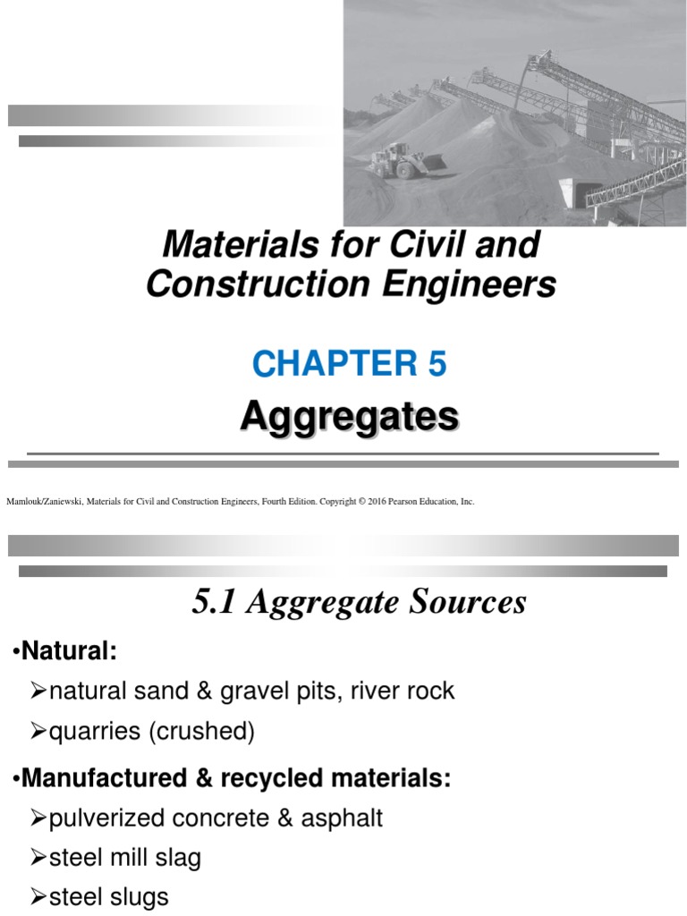 Materials For Civil and Construction Engineers: Aggregates | PDF ...