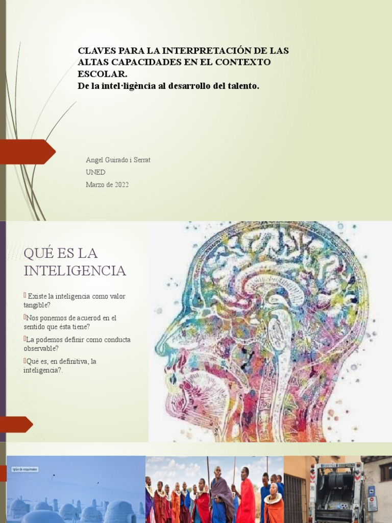 Origen de La Inteligencia | PDF | Dotamiento intelectual | Inteligencia