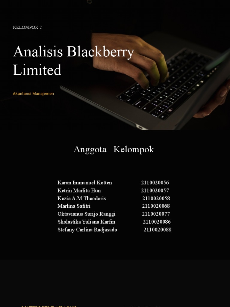 Akuntansi Manajemen Blackberry | PDF