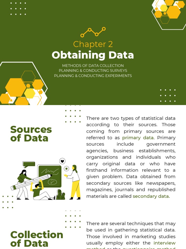Obtaining Data: Methods of Data Collection Planning & Conducting Surveys Planning & Conducting ...