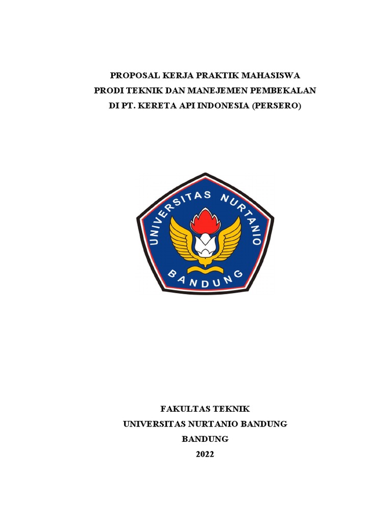 Proposal KAL20 OJT PT. KERETA API INDONESIA UNIT ASET DAOP 2 | PDF