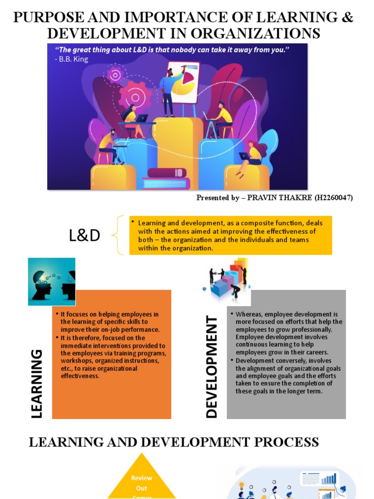 Importance of Learning and Development in Organisation | PDF ...