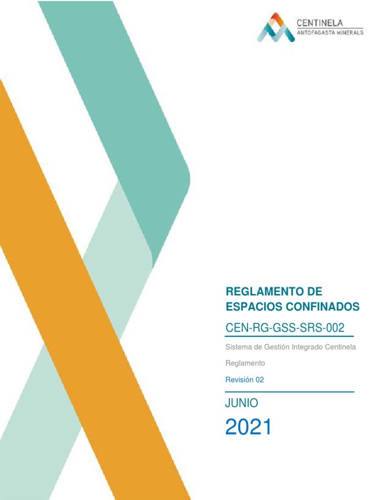 Cen RG Gss Srs 001 - v2 Espacios Confinados | PDF | Seguridad y salud ocupacional | Naturaleza