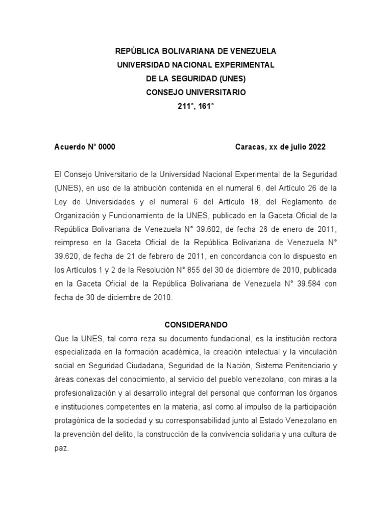 República Bolivariana de Venezuela Universidad Nacional Experimental de ...