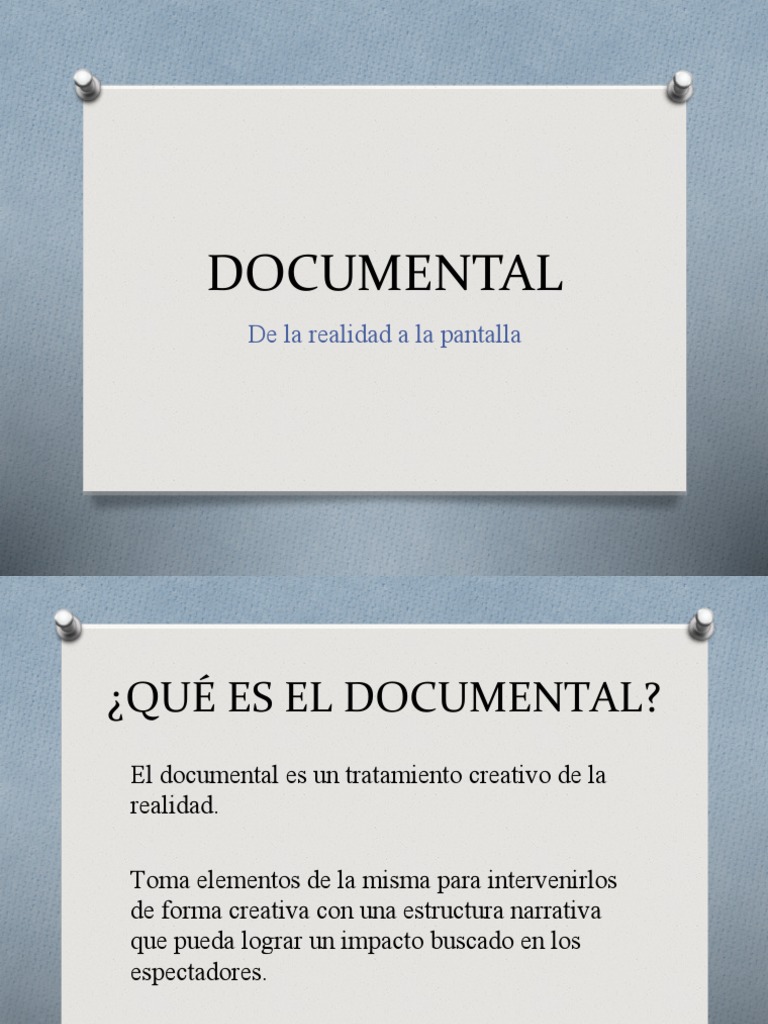 DOCUMENTAL | PDF | Documental | Realidad