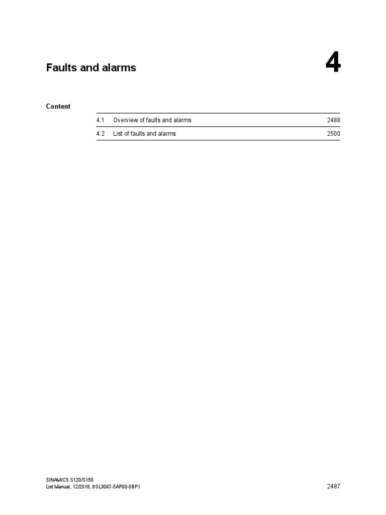 Faults and Alarms: Content | PDF | Electric Motor | Parameter (Computer ...