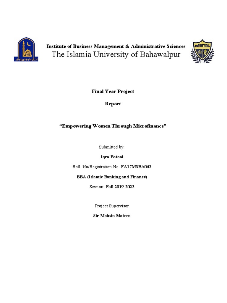 Impact of Microfinance On Women Empowerment-2 | PDF | Microfinance ...