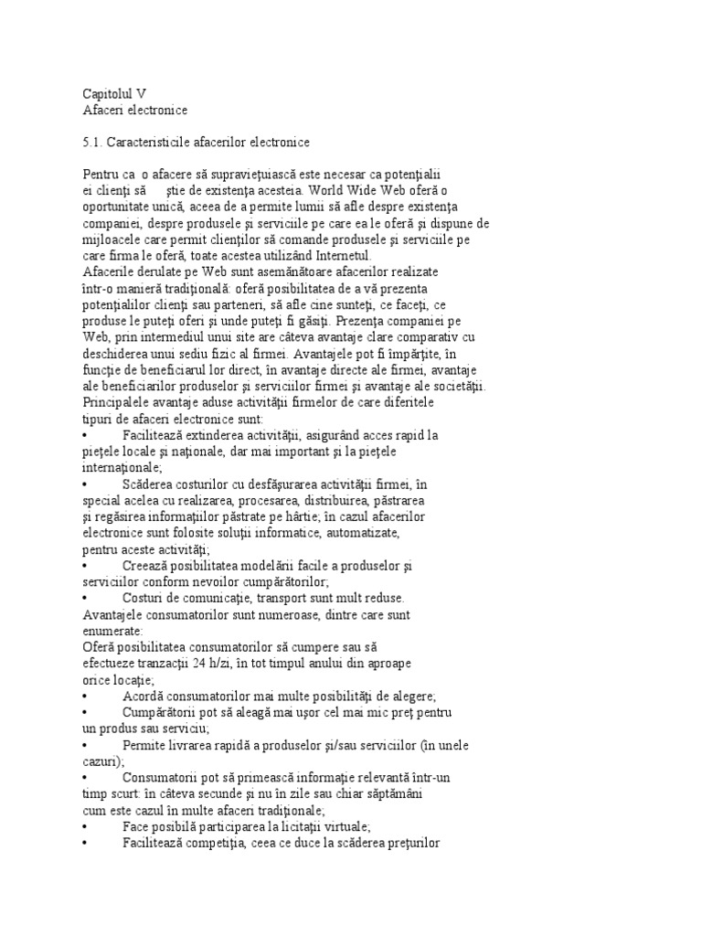 Capitolul V | PDF